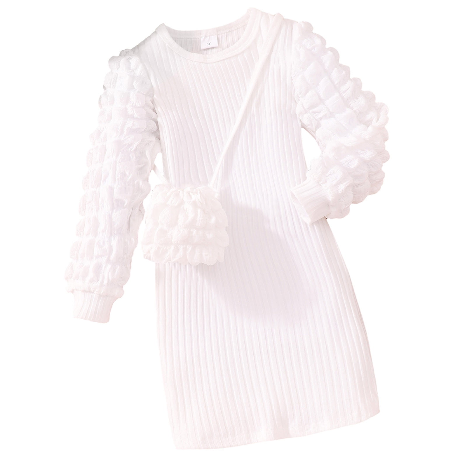 Click here for Fhsagq Dress For Girls Long Sleeve Puffed Sleeve S... prices