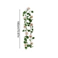 Bwomeauty Holiday Gifts, Multi-layered Peony And Begonia Leaf Vines And ...