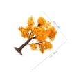 BESTYASH Lifelike Orange Artificial Trees for Model Railroad Autumn ...