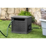 Suncast 150ft. Garden Hose Hideaway Reel, Outdoor Storage Box, Gray ...