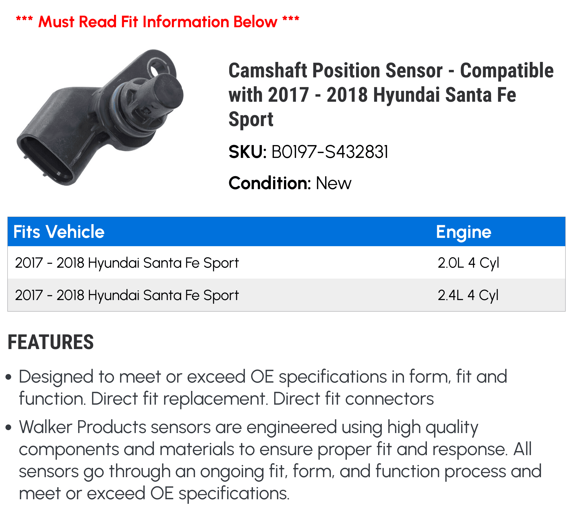 Camshaft Sensor Function