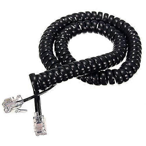 5-Pack 4P4C Coiled Handset Cords, 3m Spiral Phone Cables for Landline ...