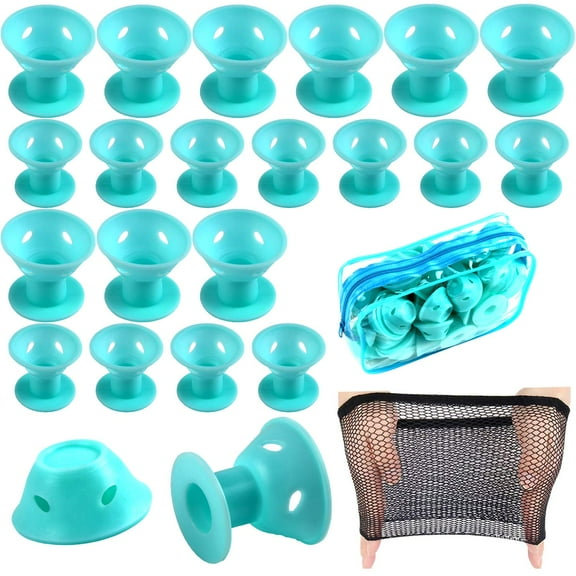 Conair HOT STICKS, Silicone Hot Roller Set with 7 Small and 7 Medium ...