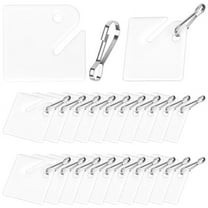 SecurIT Replacement Slotted Key Cabinet Tags, 1 5/8 x 1 1/2, White, 20 ...