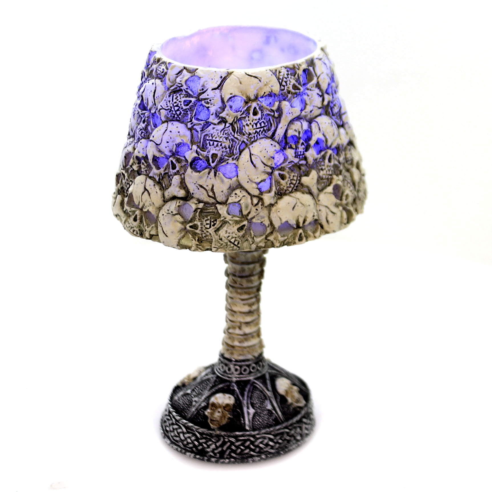 Halloween SKULL LED MINI LAMP Polyresin Bones Light 11667 - Walmart.com