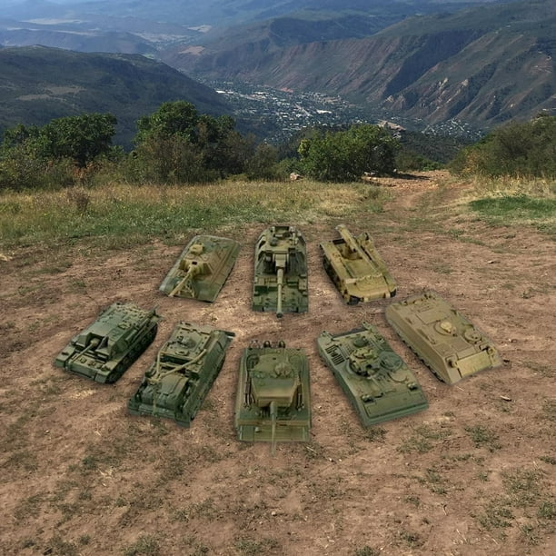 8 Piezas 1:72 Escala Modelo de Tanque 4D Modelo de Tanque Moderno ...