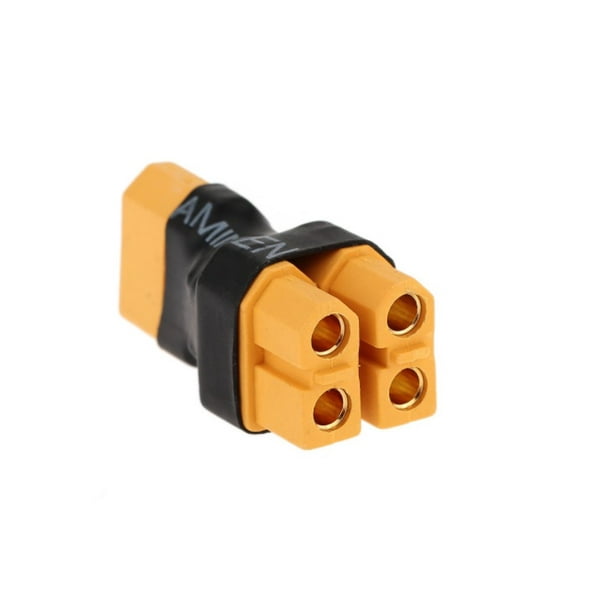 HobbyFlip XT60 Parallel Battery Connector Two Female One Male Power Plug RC Li-Po Compatible ...