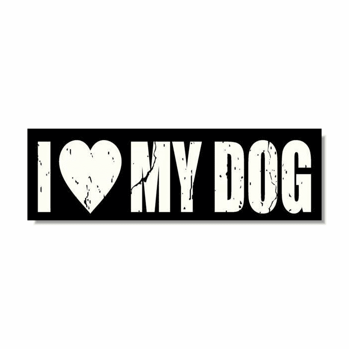 Sixtrees 2.5X8 Pet Wood Signs-I Love My Dog - Walmart.com