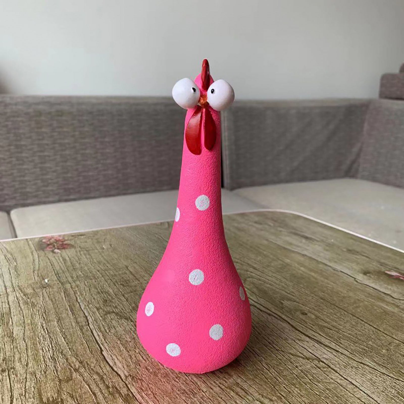 Yyeselk Silly Chicken Garden Statues, Funny Silly Concrete Chicken ...