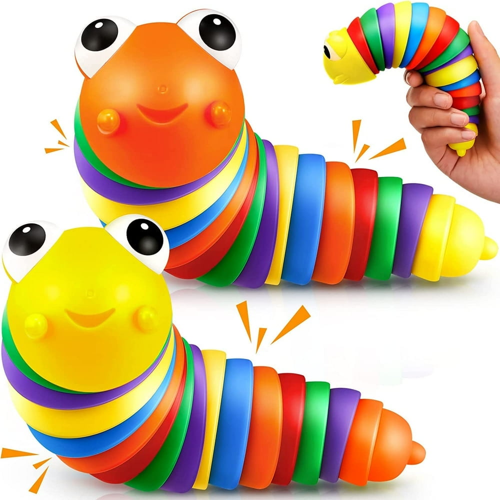 Click here for Pointerteck 2 Pcs Fidget Slug 3d Printed Articulat... prices