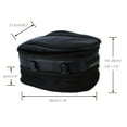 Amleso Motorcycle Tail Bag Waterproof PU Leather, Expandable Luggage ...
