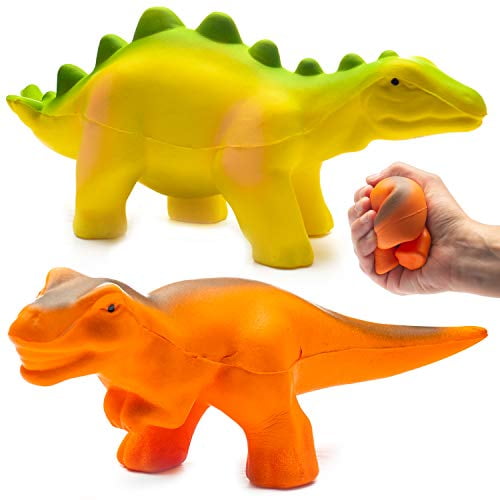 Jumbo Slow Rising Squishies Pack 0f 2 Dinosaur Squishy Toys T-Rex and ...