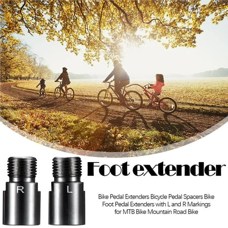 Goriertaly Bike Pedal Extenders Pedal Spacers Bike Foot Pedal Extenders ...