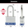 Free Shipping! Master Lock Laminated Steel Padlock 3 Pack 1-9/16in Wide ...