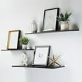 Delta Floating Shelves 2 Pack- Black - 36 in x 10 in x .5 in ...