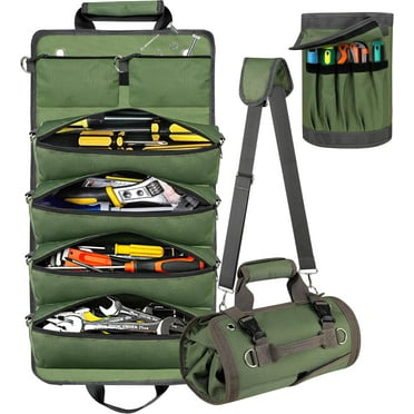 Tool Bag Heavy Duty Tool Roll up Bag Tool Organizer Portable Tool ...
