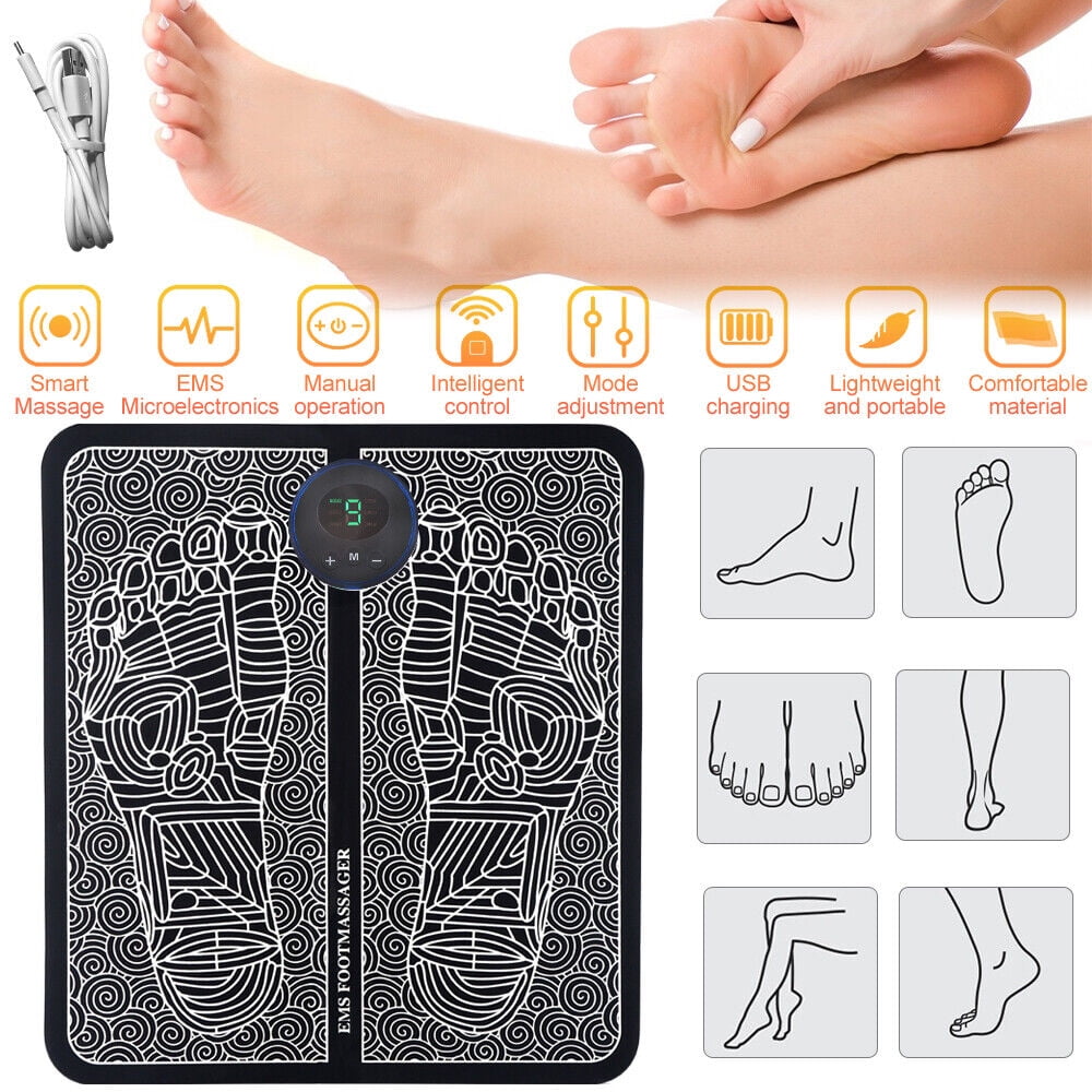 MDHAND EMS Reshaping Foot Massager Mat Pad Portable Foot Massage Mat ...