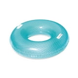 Play Day Inflatable Diamond Sparkles Swim Tube Float with Handles, Blue ...