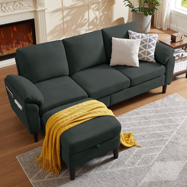 Jarenie Chireca 72" Futon Sofa Bed, Convertible Futon Couch with ...