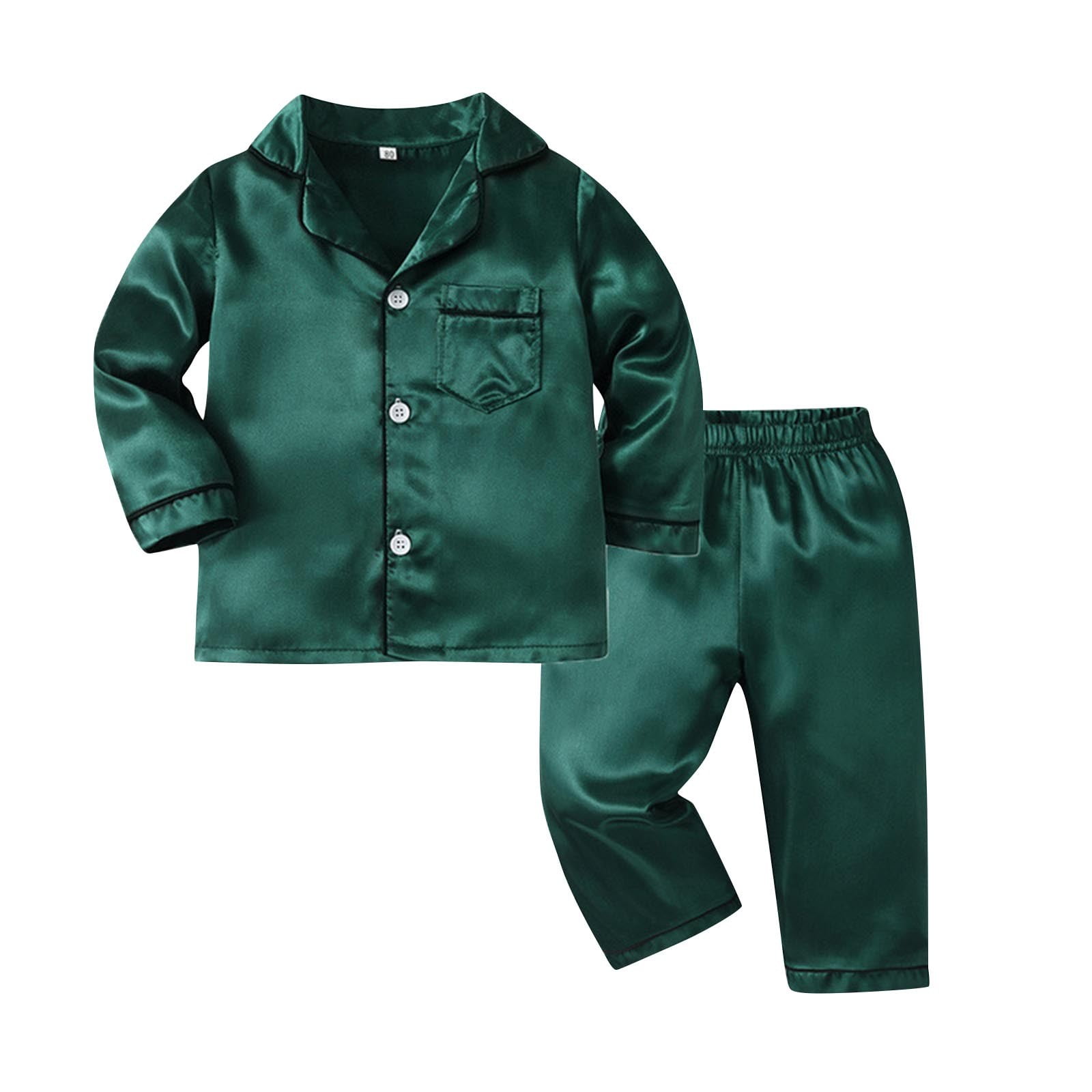 Click here for Jalioing Toddler Babys Silk Pajama Set 2 Piece But... prices