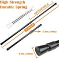 2 Pack Adjustable Tension Curtain Rods 5/8" Black, Extendable 18-30 ...