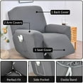 Xiao Hua elastic split type single sofa recliner cover -1-piece ...