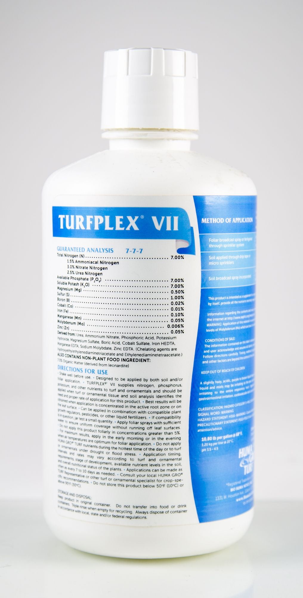 Turfplex VII - Organic Based Complete Nutrient Package for all Types of ...