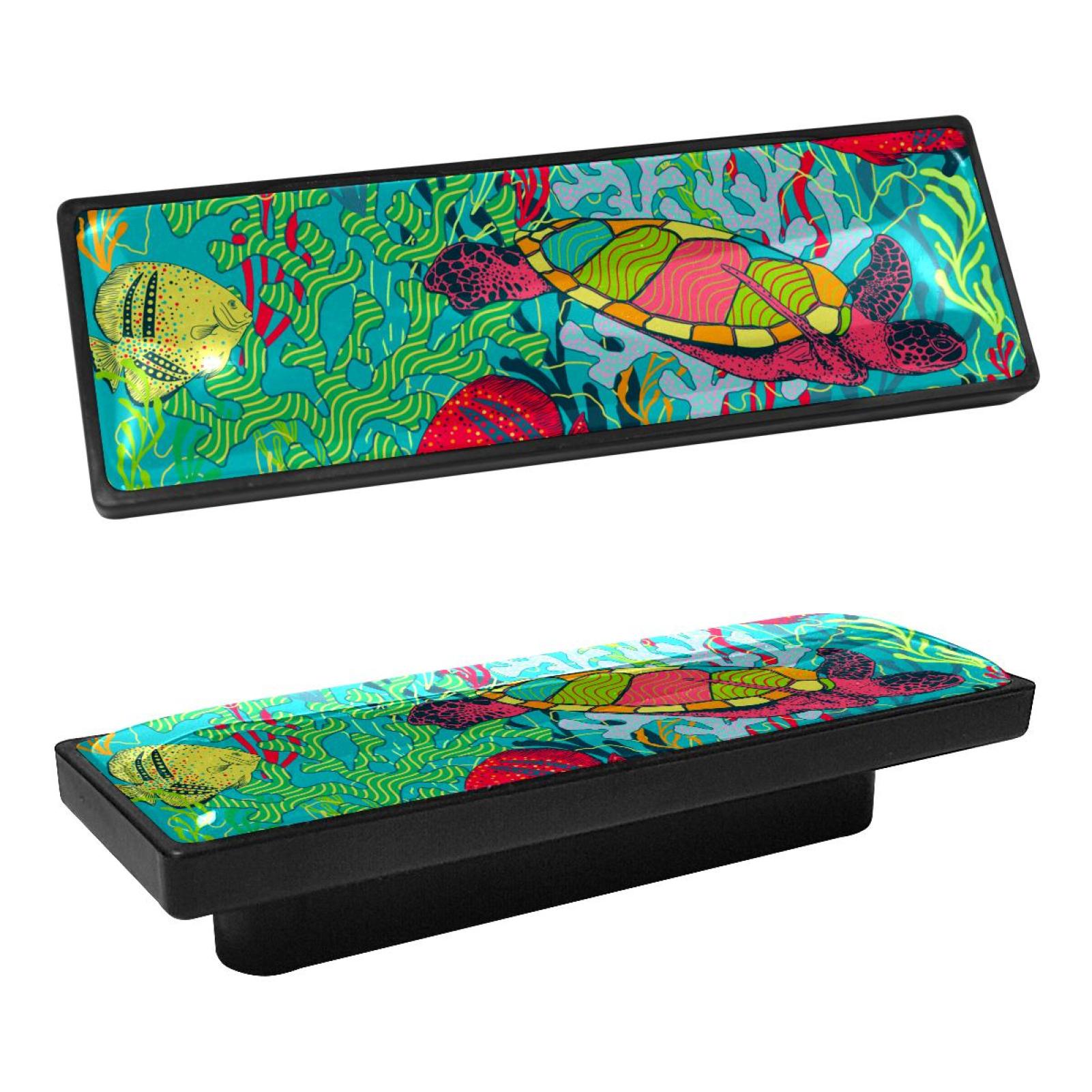 4 Pcs Rectangle Cabinet Handle Cupboard Knob Drawer Pulls Handle Sea ...