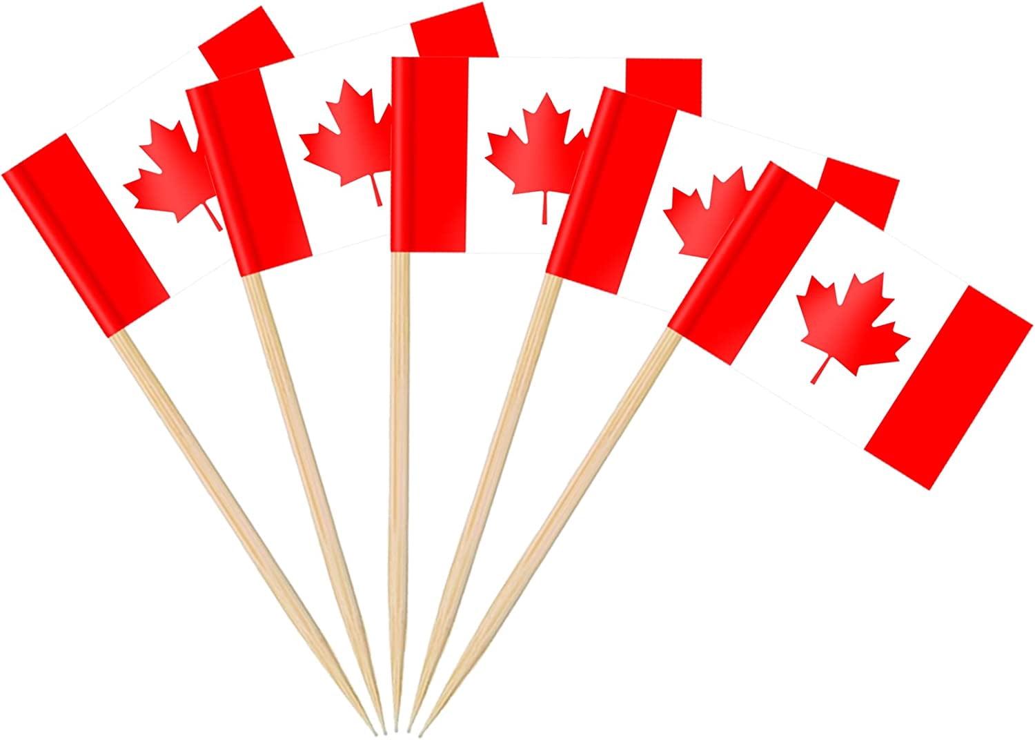 Canada Flag Toothpick Flags Picks, 100/200 Pcs Small Tiny Canada ...
