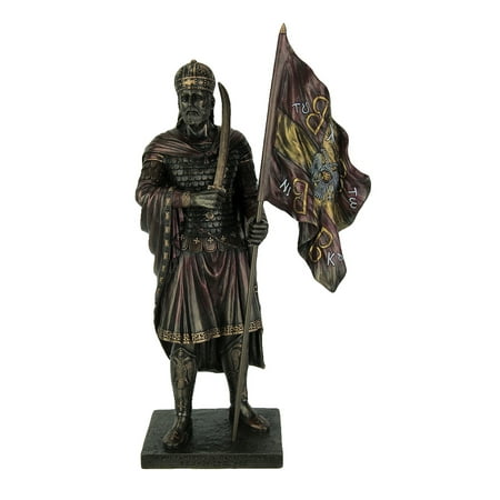 Byzantine Emperor Constantine XI Palaiologan Bronze Finish Statue ...