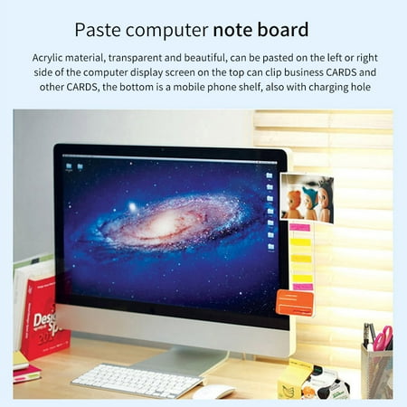 New Computer Monitor Side Panel Sticky Side Note Board Computer Screen ...