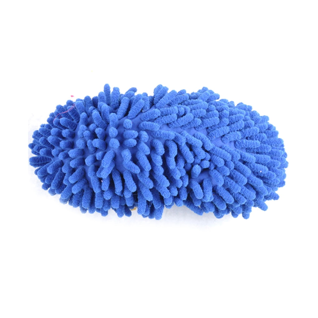 2 PCs Washable Chenille Fibre House Floor Cleaning Dust Mop Slippers ...