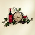 Large Kitchen & Dining Room Novelty Wine Wall Clock with Battery ...