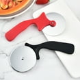 Farfi Pizza Cutter Ergonomic Plastic Handle Round Stainless Steel Wheel ...