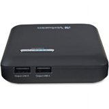 Verbatim, VER98343, Verbatim Dual USB Power Pack Charger, 1, Black ...