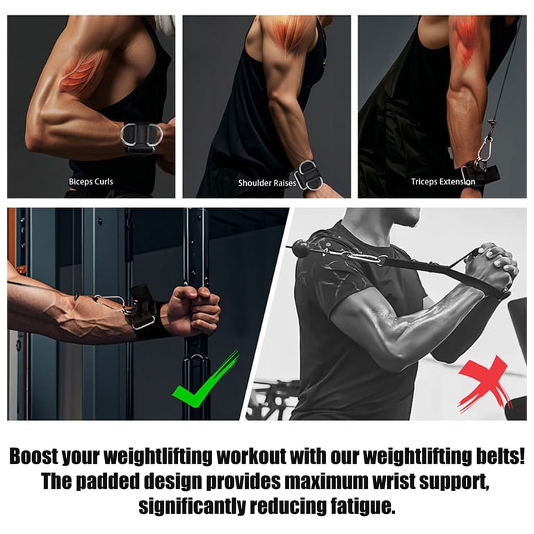 Deadlift Training Straps Weight Lifting Straps With D Rings - Non-Slip ...