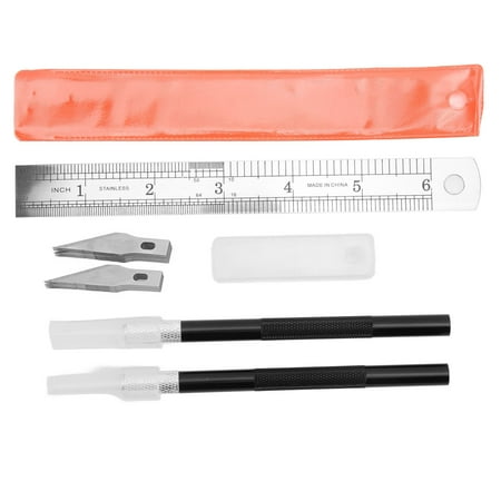 Exacto Knife Set Decoupage Art Stereotype Ruler 20 Blades DIY Hand ...
