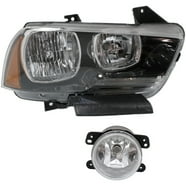 ANZO 2001-2004 Dodge Stratus Crystal Headlights Black - Walmart.com