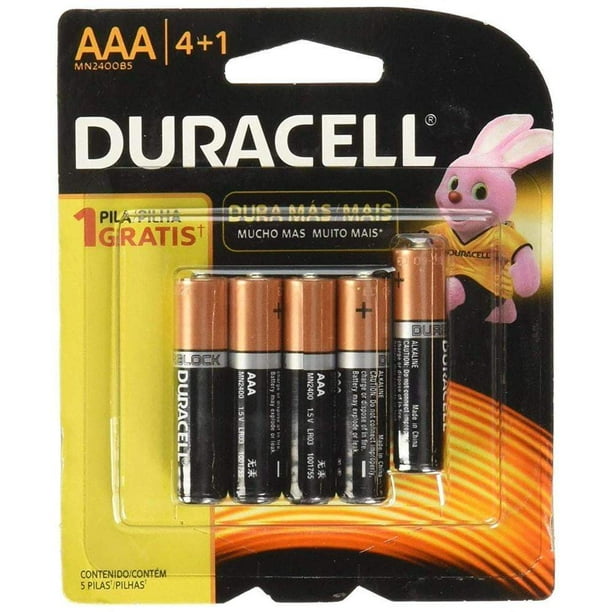 PILA Duracell AAA C/5 MN2400B5 | Bodega Aurrera en línea