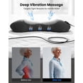 Triple Fusion Back Massager, 3-in-1 Electric Lumbar Support Pillow with ...