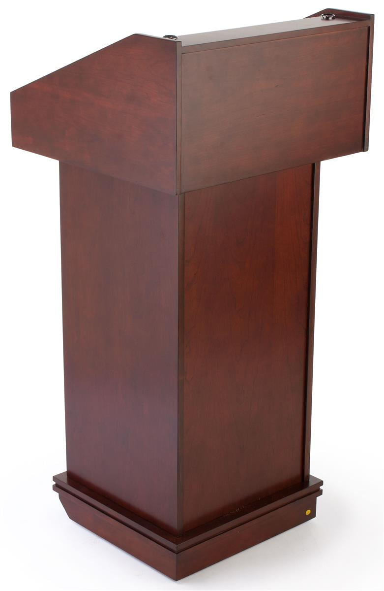 Mahogany Finish Lectern For Tabletop Or Free-Standing Use With Hidden ...