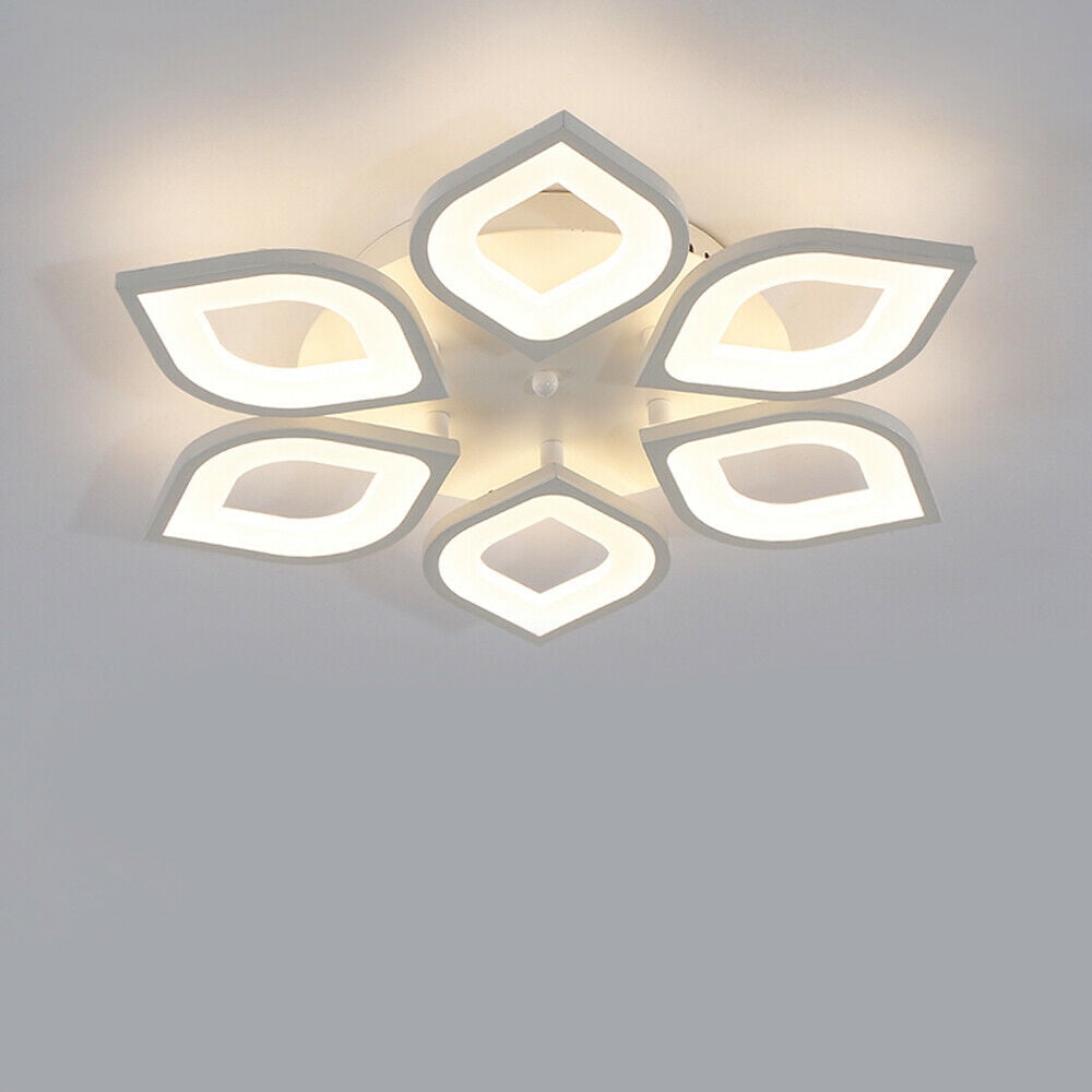LED Flower Ceiling Light, Ceiling Lamp with Remote,Modern Flush Mount ...