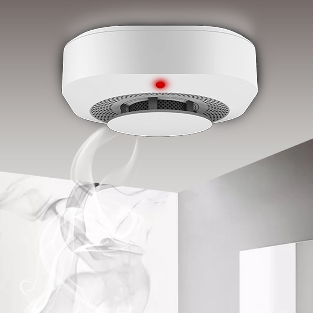 Detector de humo inteligente Bsvklp WiFi Tuya APLICACIÓN Empuje Sensor ...
