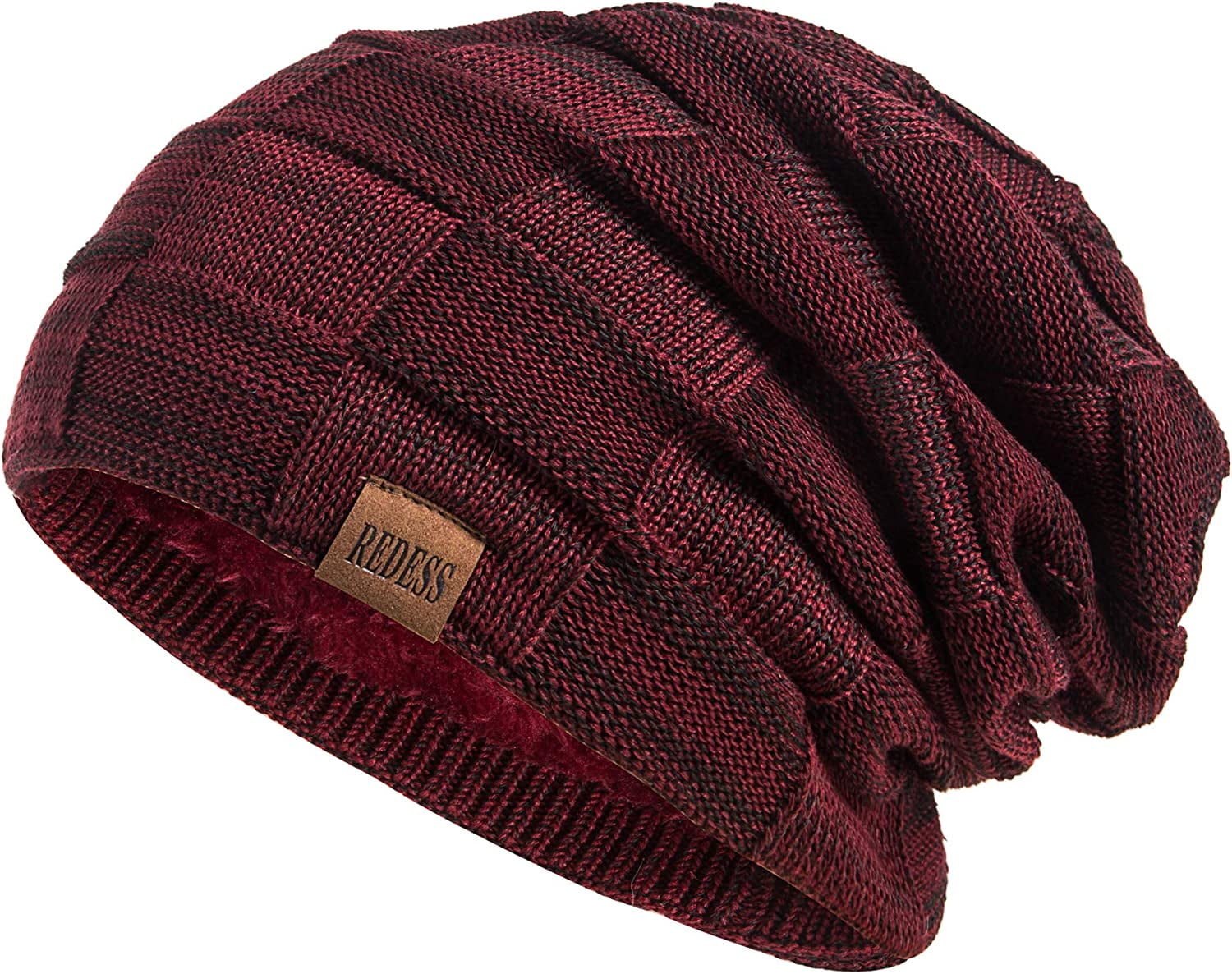 REDESS Beanie Hat for Men and Women Winter Warm Hats Knit Slouchy Thick ...