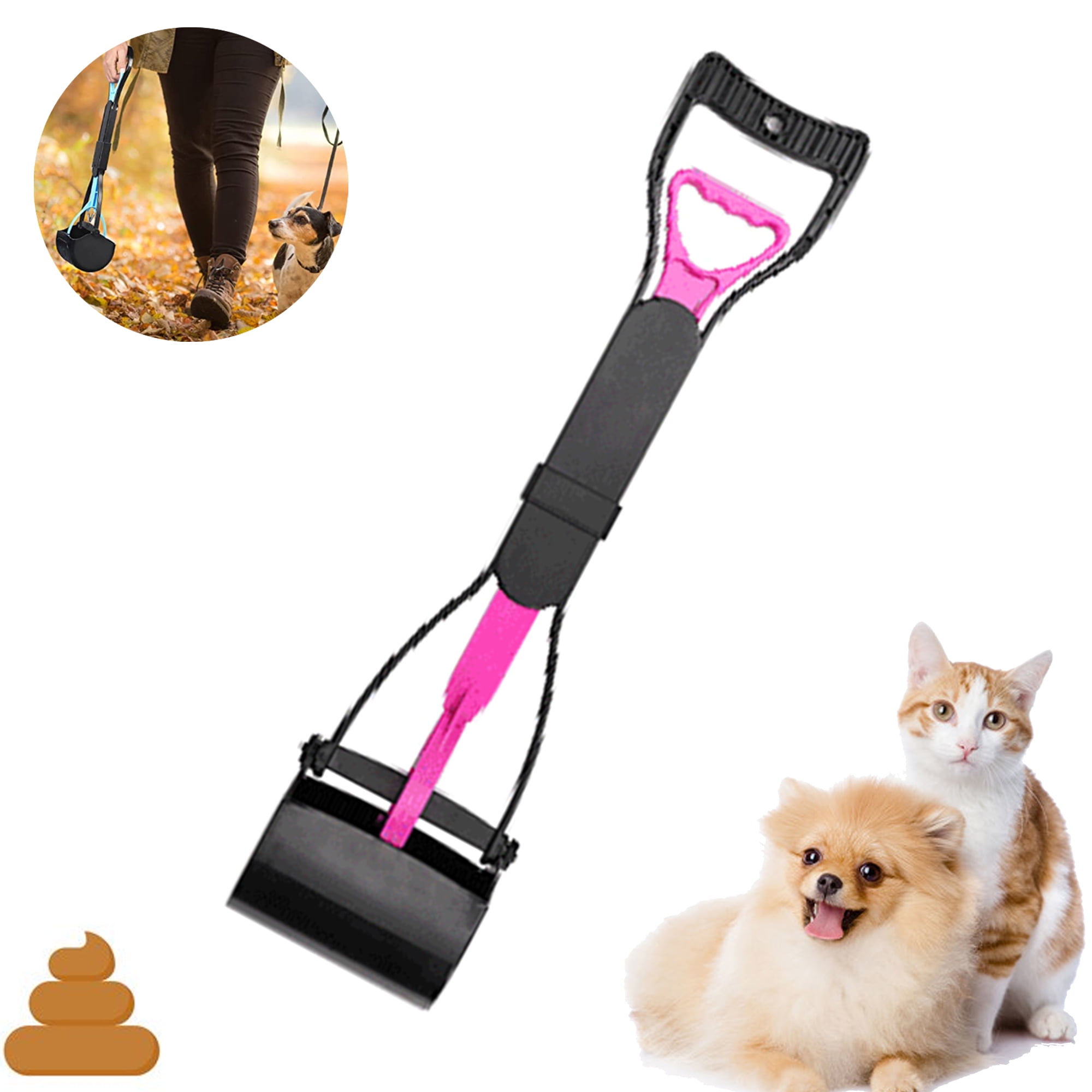 Dog Poop Scooper Long Handle Pet Poop Scooper for Outdoor Yard Dogs ...