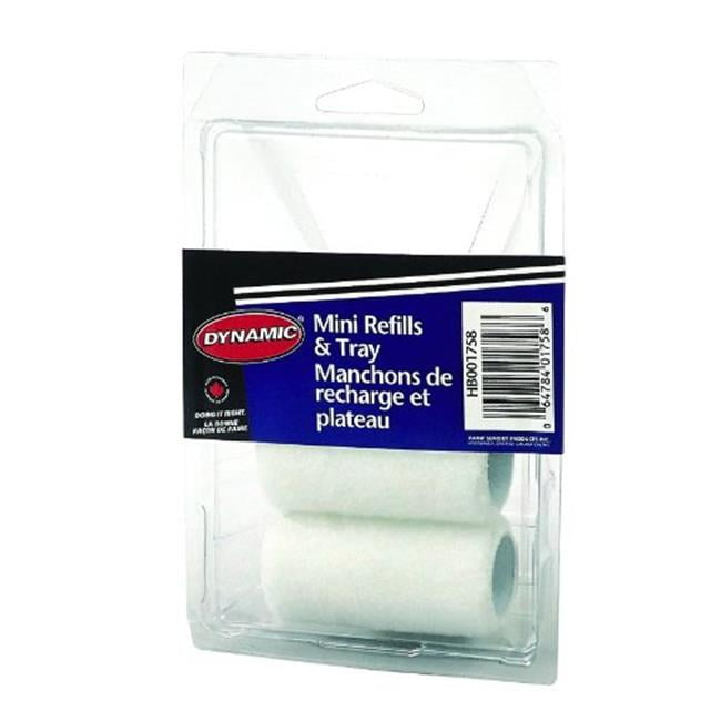 Dynamic HB001758 3 x 0.25 in. Mini Roller Refills - 2 Pack - Walmart.com