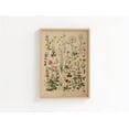 Affixzi Vintage Wildflower Botanical Poster – Antique Herbarium Floral ...