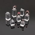 Multipurpose 7Pcs Sturdy Acrylic Rings Display Stand Set Portable ...