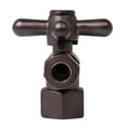 Westbrass D103BX-12 1/4-Turn Cross Handle Angle Stop Shut Off Valve, 1/ ...