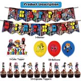 32 Pcs For Scott Pilgrim Theme Birthday Party Decorations,With 1 Happy ...